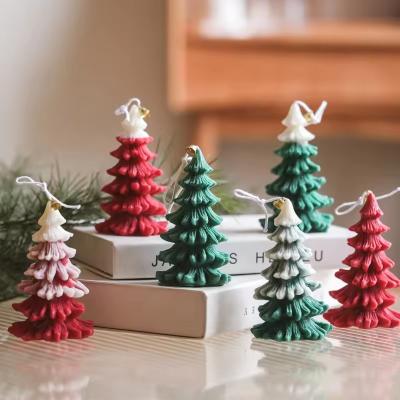 China Silicone Soap Candle Mold Luxury Decorative Christmas Tree Cake Mold for sale