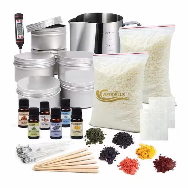 Quality Aromatherapy DIY Candle Making Kit Large Scented Soy Candles Full Beginners Set for sale