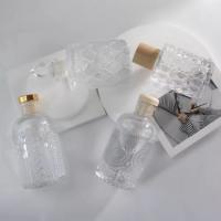 China Irregular Empty Reed Diffuser Bottles Unique Glass Reed Diffuser Bottle Luxury for sale