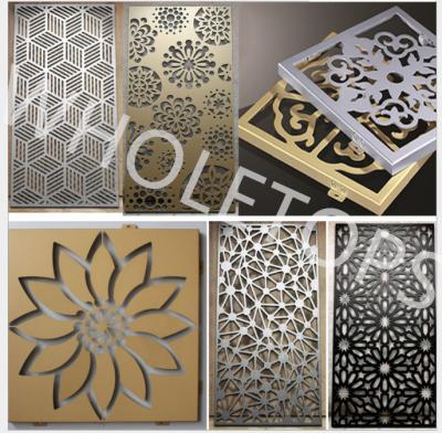 Cina CNC Laser Cut Aluminum Panel 8.0mm For Exterior Decoration in vendita