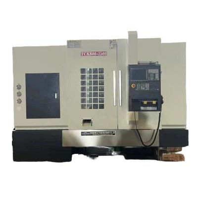 China Single Medium Duty GSK CNC Gear Bearing Servo Automatic Drilling Tapping Universal Electric tck800 Horizontal Milling for sale