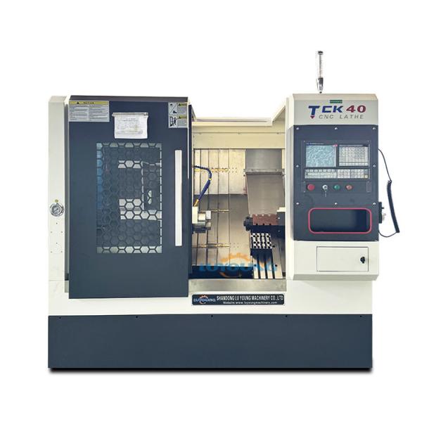 Quality TCK40 Flatbed Cnc Lathe Machine Gang Type Tool Holder And Flying Cutting Head for sale