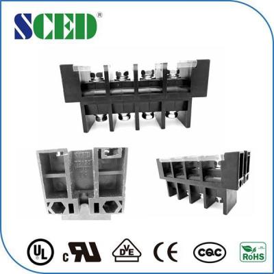 Cina Bordo d'ottone della vite d'acciaio del nero del blocchetto terminali PBT del supporto del pannello del passo 27mm in vendita