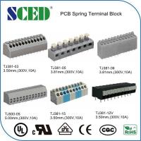 China Screwless Spring Clamp Terminal Block 300V 10A 14-26 AWG PA66 V-0 for sale
