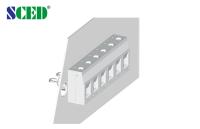 China Single Deck Through Panel Terminal Blocks Pitch 6.2mm 300V 15A 2P-24P Bulkhead Connectors for sale