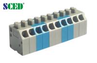 China Screwless Spring Clamp Terminal Block 300V 10A 14-26 AWG PA66 V-0 for sale