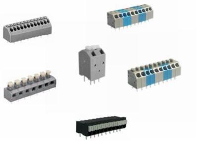 China Tipo passo 3.50mm 300v 2P da mola da entrada do fio de 45 graus do bloco de terminais - 28P à venda