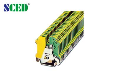 China Parafuso de bronze dos blocos de terminais à terra 6.2mm 26-10AWG M3 do trilho do ruído 4mm2 à venda