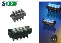 China 180A Panel Mount Terminal Block 21mm Pitch Feed Through with Plastic Cover 600V for sale