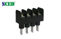 China Right Angle Barrier Terminal Block 9.525mm Pitch 300V 20A 2-22P Electrical Connector for sale