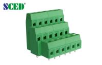 China 5.08mm Pitch Screw PCB Terminal Block 300V 10A 12-26AWG Triple Deck for sale