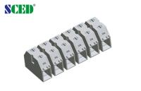 China 2-16 Pole Panel Mount Terminal Block 600V 85A Single Level Screw Connector for sale