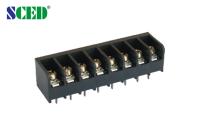 China Barrier Terminal Block Connector 300V 15A Single Level Right Angle PCB Mount for sale