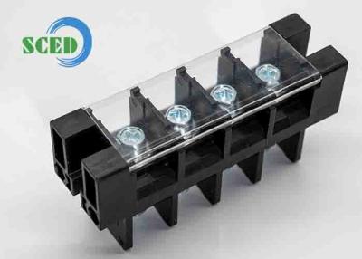 China 21.00mm PBT-Zufuhr durch 180A-Panel Mount Perforations-Terminalblock mit Kunststoffabdeckung zu verkaufen