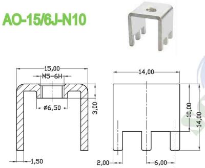 China 85A Messing-Terminalblockzubehör Stahl-PCB Elektrische Komponenten M5 Schraube zu verkaufen