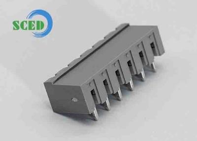 Cina 300V 18A blocchi terminali elettrici 5.08mm maschio intestazione grigio spina in blocchi terminali in vendita