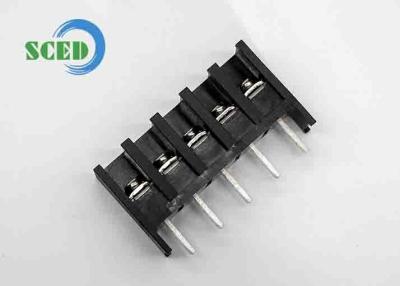 China Black Barrier Terminal Block 2-18P 300V 20A Pitch 10.00mm PBT Messing 9-10mm Te koop