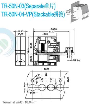 Κίνα Ομαλές Συνδέσεις με Τερματικό Σύνδεσμο Διάτρητου Τύπου με Ονομαστική Ικανότητα Σύνδεσης 16mm2 και Επαφές 2P-12P προς πώληση