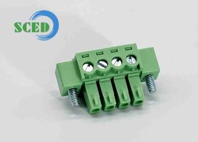 China Brass Clamp Cage Pluggable Terminal Block with 3000V AC/minute Withstanding Voltage and Phosphor Bronze Terminal for Reliable Electrical Connections for sale