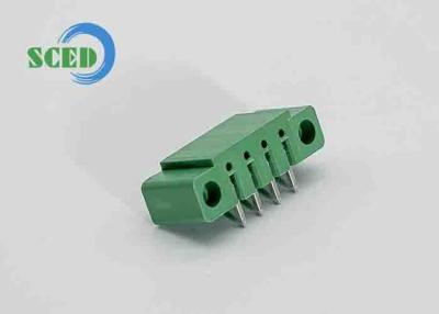 China 10A Current Rating Pluggable Terminal Block with 3000V AC/minute Withstanding Voltage and Brass Clamp Cage for Secure Signal Transmission for sale