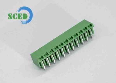 China 1.4mm PCB Hole Diameter Pluggable Terminal Block with 45 Degree Wire Inlet and 3000V AC/minute Withstanding Voltage for sale