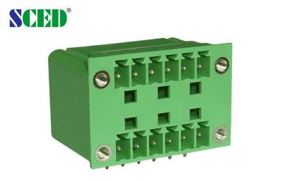 Cina L'intestazione maschio degli incavi, lancia il × 2P - 20 blocchetto terminali Pluggable di 3.81mm 300V 8A 2 del × 2P in vendita