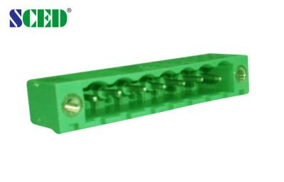 중국 플러그 접속식 끝 구획 우두머리 남성 소켓 반전 플러그 접속식 방향 피치 5.08mm 300V 18A 2 - 22P 판매용