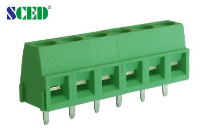 China Tipo do Euro do passo 5.08mm 300V 10A do bloco terminal de parafuso do PWB que levanta a série à venda