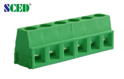 China Lance 5.08mm 300V 10A 2P - tipo do Euro 24P que levanta o bloco terminal de parafuso da série à venda