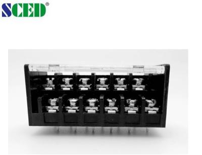 중국 두 배 수평 방벽 끝 구획 7.62mm 피치 300V 15A 검정 판매용