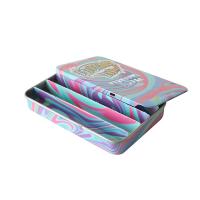 China Hinged Slide Various Sizes Tin Box For Multiple Joint Prerolls Child Resistant Design for sale