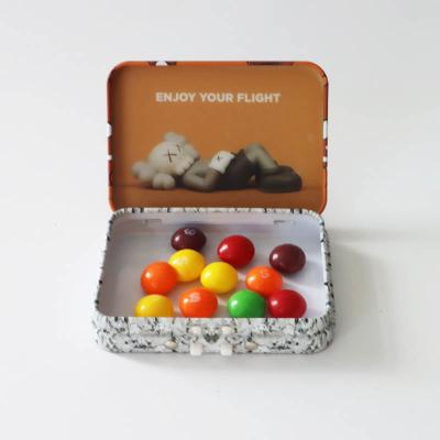 China Airtight Cigarette Metal Tin Childproof Tin Box for Mint Candy Cones Usage for sale