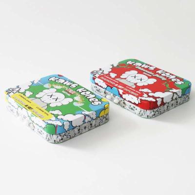 China Rectangular Child Resistant Tin Box With Matte Finish for sale