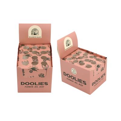 China Custom Tabletop Cardboard Display Stand Tray for Preroll Tubes for sale