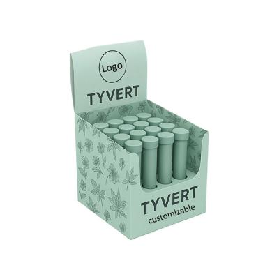 Custom Cardboard Display Box Printed Pop Top Tube Plastic Counter Paper Packaging Display Boxes for Retail Pre Roll Store
