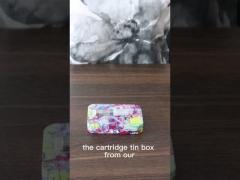 Cartucho Tin Box Hinged Tin da prova da criança