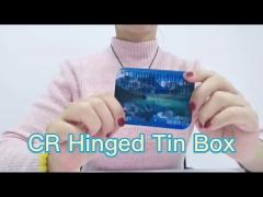 Criança Tin Box resistente para o metal Tin Case da Articular-tampa do CR de Vapes