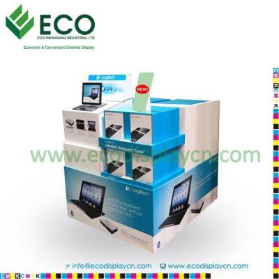 Cina Esposizione per vendita al dettaglio, visualizzatore del computer del pallet di pubblicità del cartone ondulato di posizione in vendita