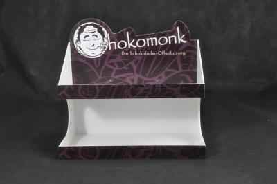 Cina Banco di mostra acrilico bianco del cioccolato, autoadesivi dei vassoi di servizio ristoro disponibili in vendita
