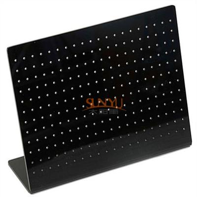 China 12 Reihen 20 Löcher schwärzen Acrylausstellungsstand-Ohrring-Schmuck-Halter zu verkaufen