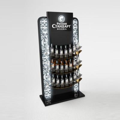 中国 LED ライトが付いている多くの小売り POS の表示床の立場の飲料ビール キオスク 販売のため