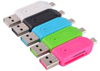 China 2 in 1 Micro TF SD Card Reader and OTG Card Reader For Samsung Smart phones Galaxy S3 S4 for sale