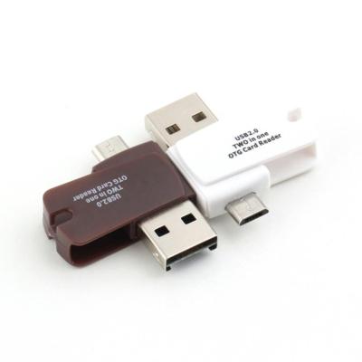 China Universal Micro USB SD Card Reader Micro USB OTG adapter for Android Mobile Phone USB Flash Drive TF Card Reader for sale