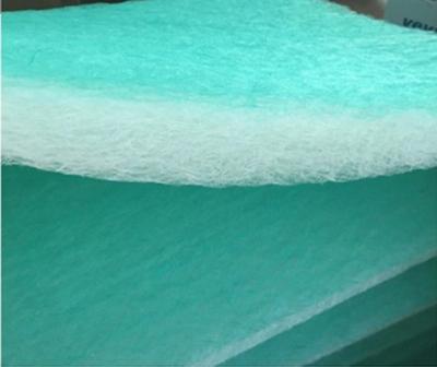 China Witgroene glasvezelfiltermedia Spray Booth Pre Air Filter media Te koop