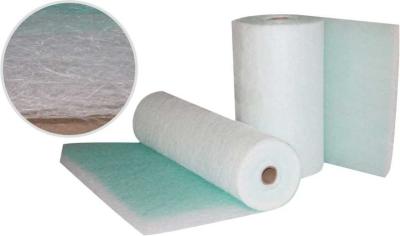 China Witgroene glasvezelfiltermedia Spray Booth Pre Air Filter media Te koop
