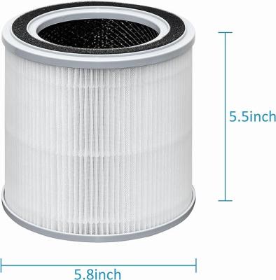 China Compatibel met Hynik Alviera HH001 luchtreiniger Filters 2-IN-1 luchtreinigend stof VOC's geurverwijdering Te koop