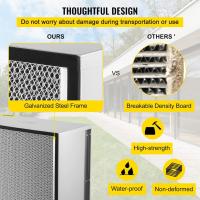 China Filter Replacement For AC Filter HEPA Pleated Air Filter Replacement With Galvanized Frame for sale