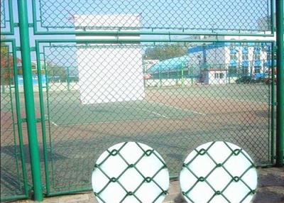 Cina Istruisca la rete metallica del diamante/il PVC del recinto collegamento a catena di verde ha ricoperto il foro della maglia di 50x50mm in vendita
