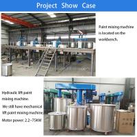 China SUS304 Industrial Paint Mixing Machine 15KW 1000kg Hydraulic Lift Ex Proof for sale