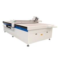 China 380V Oscillating Vibrating Cutting Machine Rdcam Fiberglass PVC Leather Cutter 1600x2500mm for sale